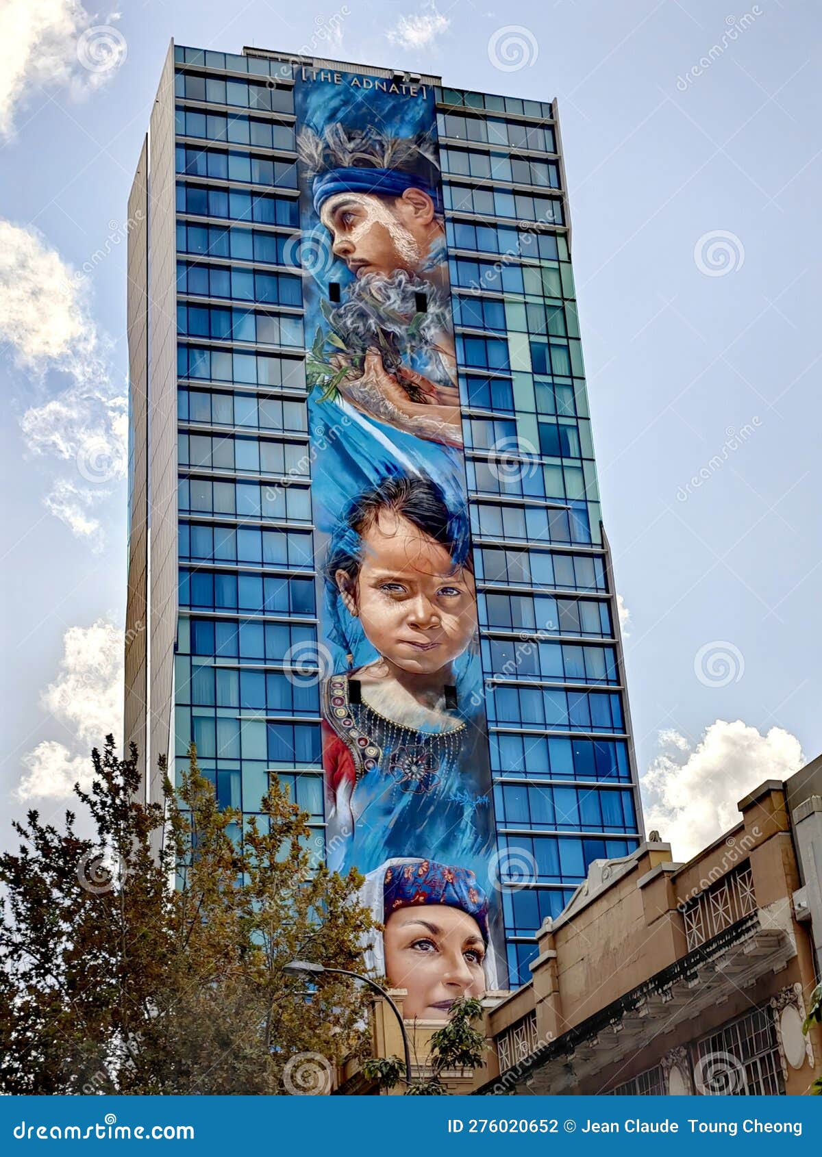 Beautiful Street Art on Building in Perth CBD, the Adnate. Editorial ...