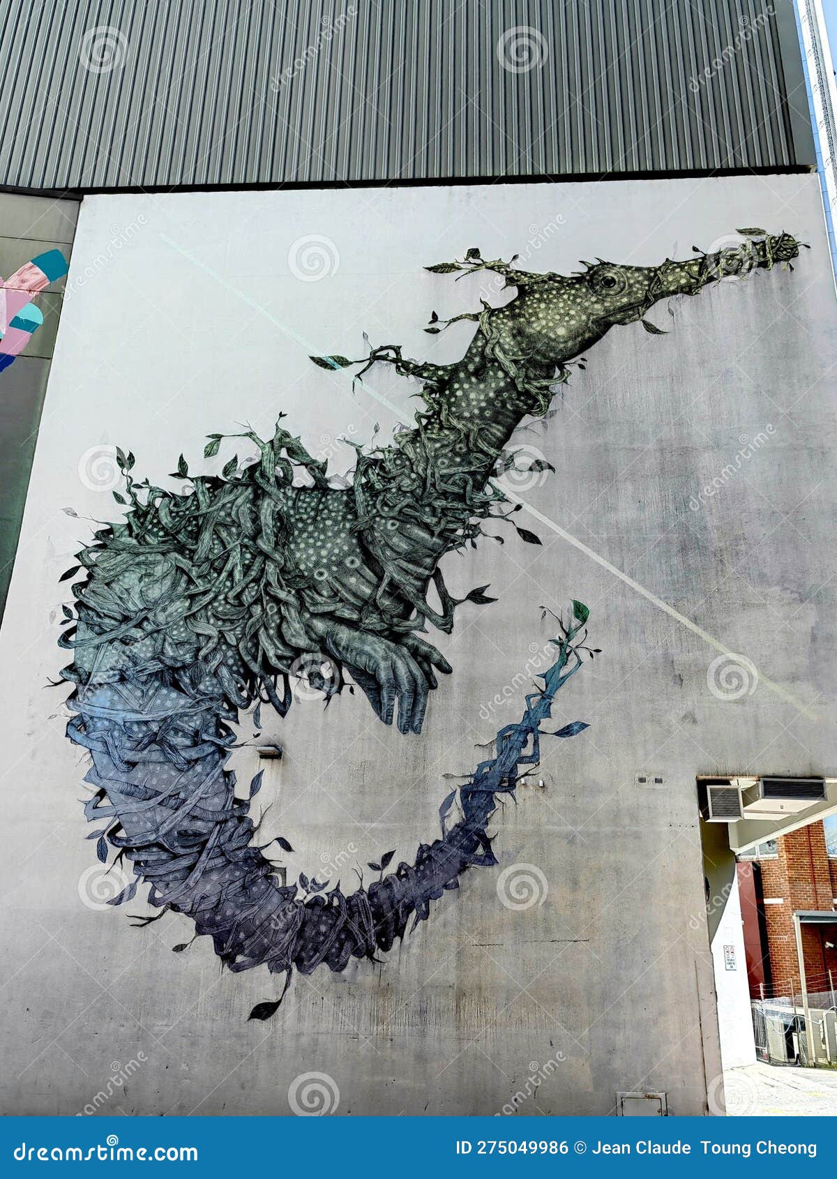 Beautiful Street Art in Perth CBD Editorial Photo - Image of street ...