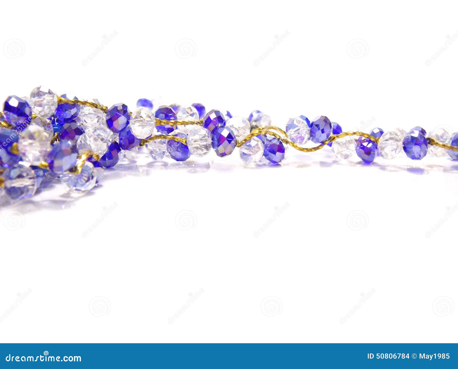 Beautiful String of Beads Necklace Stock Photo - Image of luxury ...