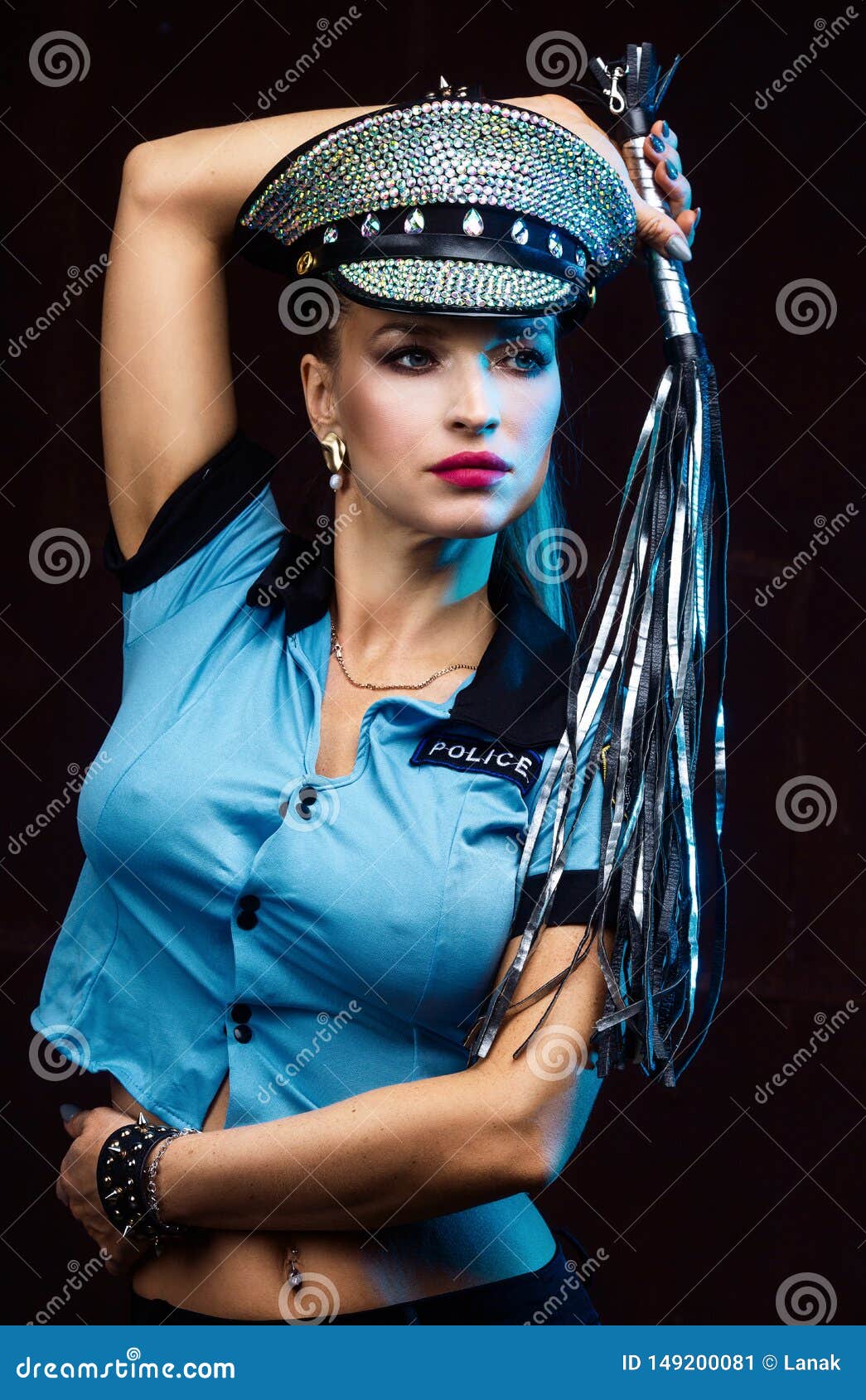 Dancer, Dressed As a Police Officer Stock Image - Image of perform ...