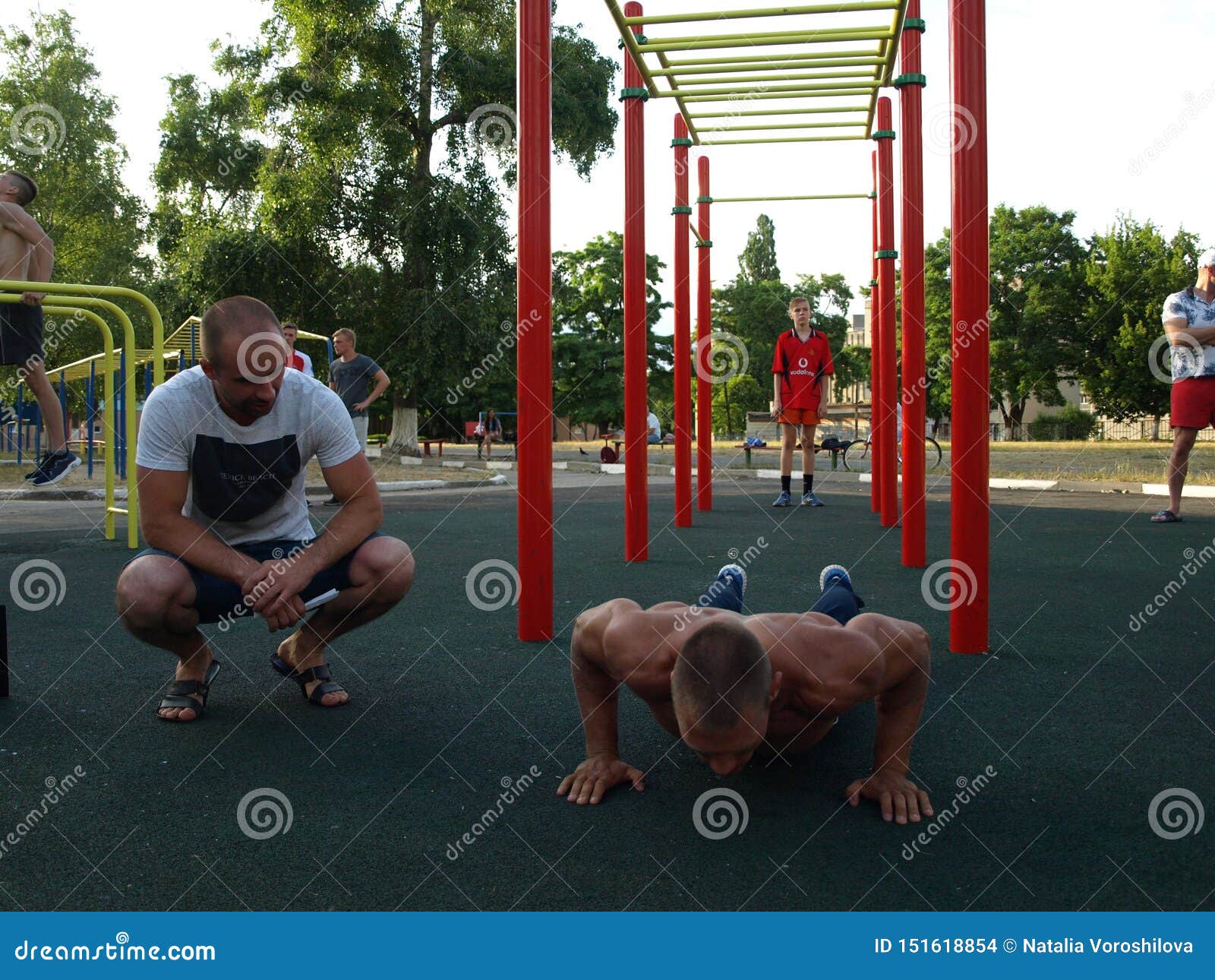 The Beautiful and Strong Young Guy,bodybuilder,joks Men Editorial Stock ...