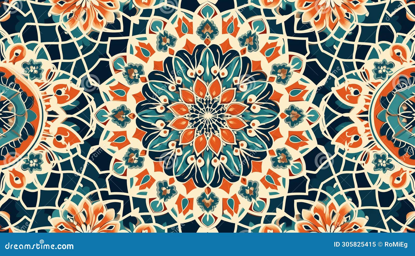 Beautiful Structure of a Repeating Pattern in Arabic Style Stock ...
