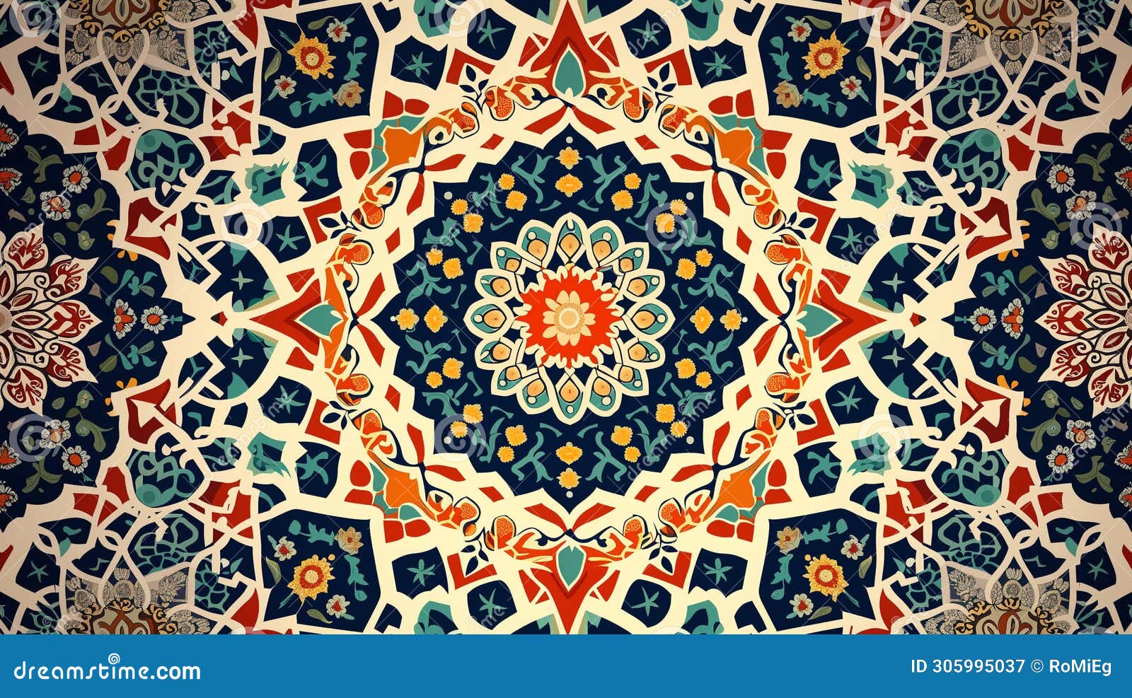 Beautiful Structure of a Repeating Pattern in Arabic Style Stock ...