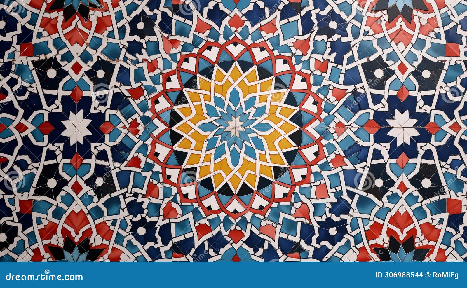 Beautiful Structure of a Repeating Pattern in Arabic Style Stock ...