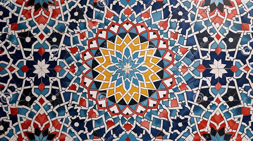 Beautiful Structure of a Repeating Pattern in Arabic Style Stock ...
