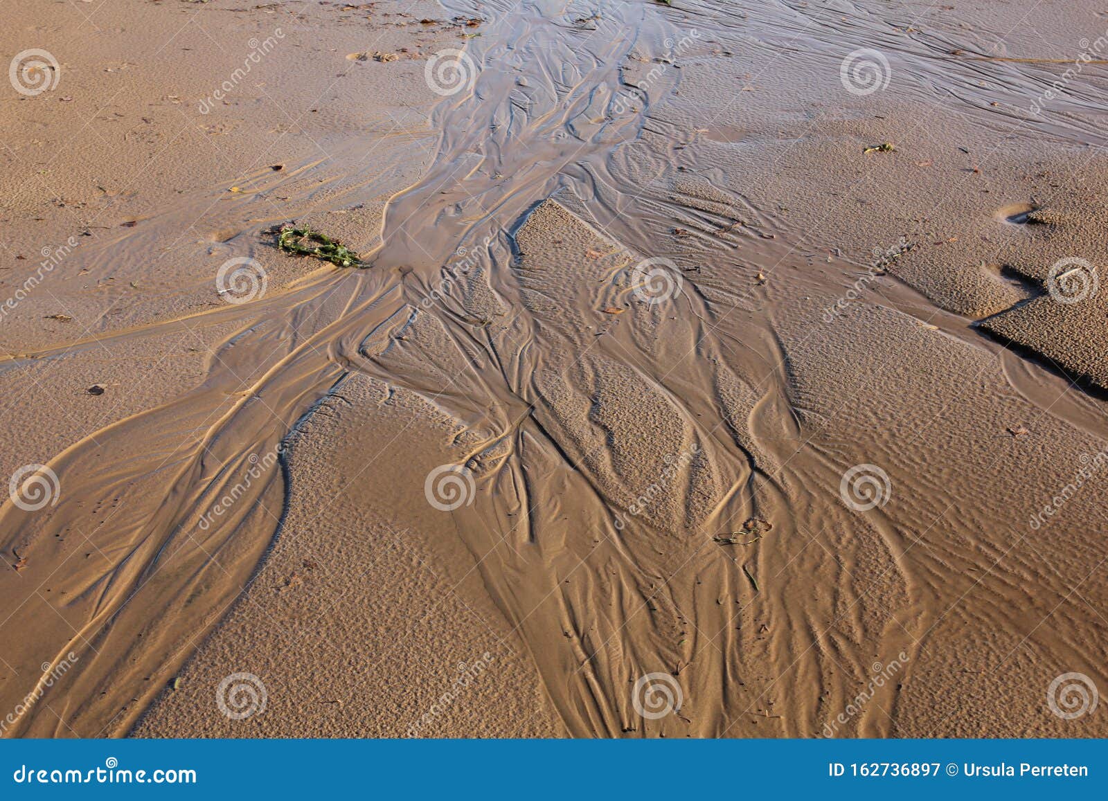 Beautiful Structures on a Sand Beach Stock Image - Image of background ...