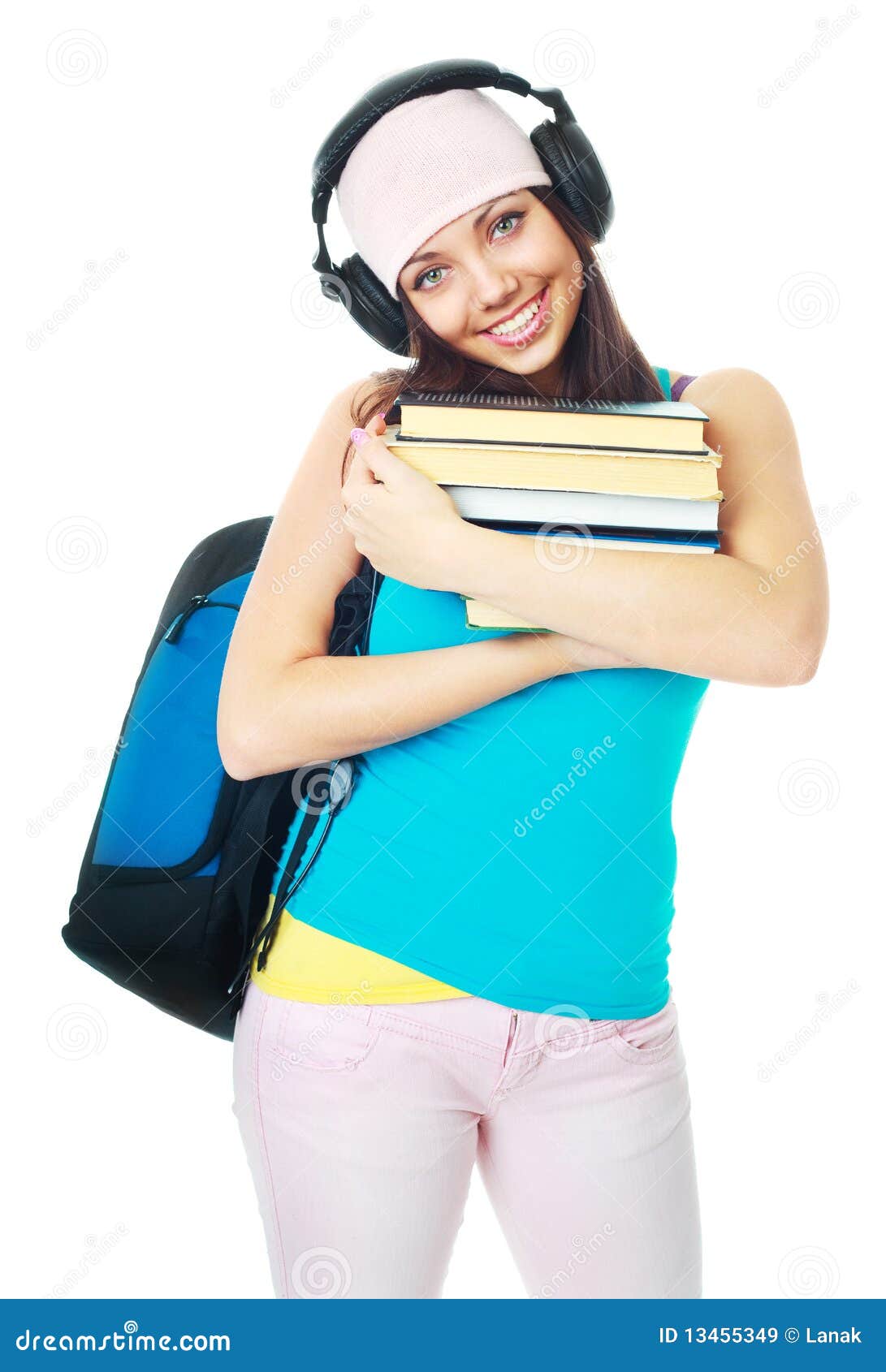 Beautiful student stock image. Image of casual, books - 13455349