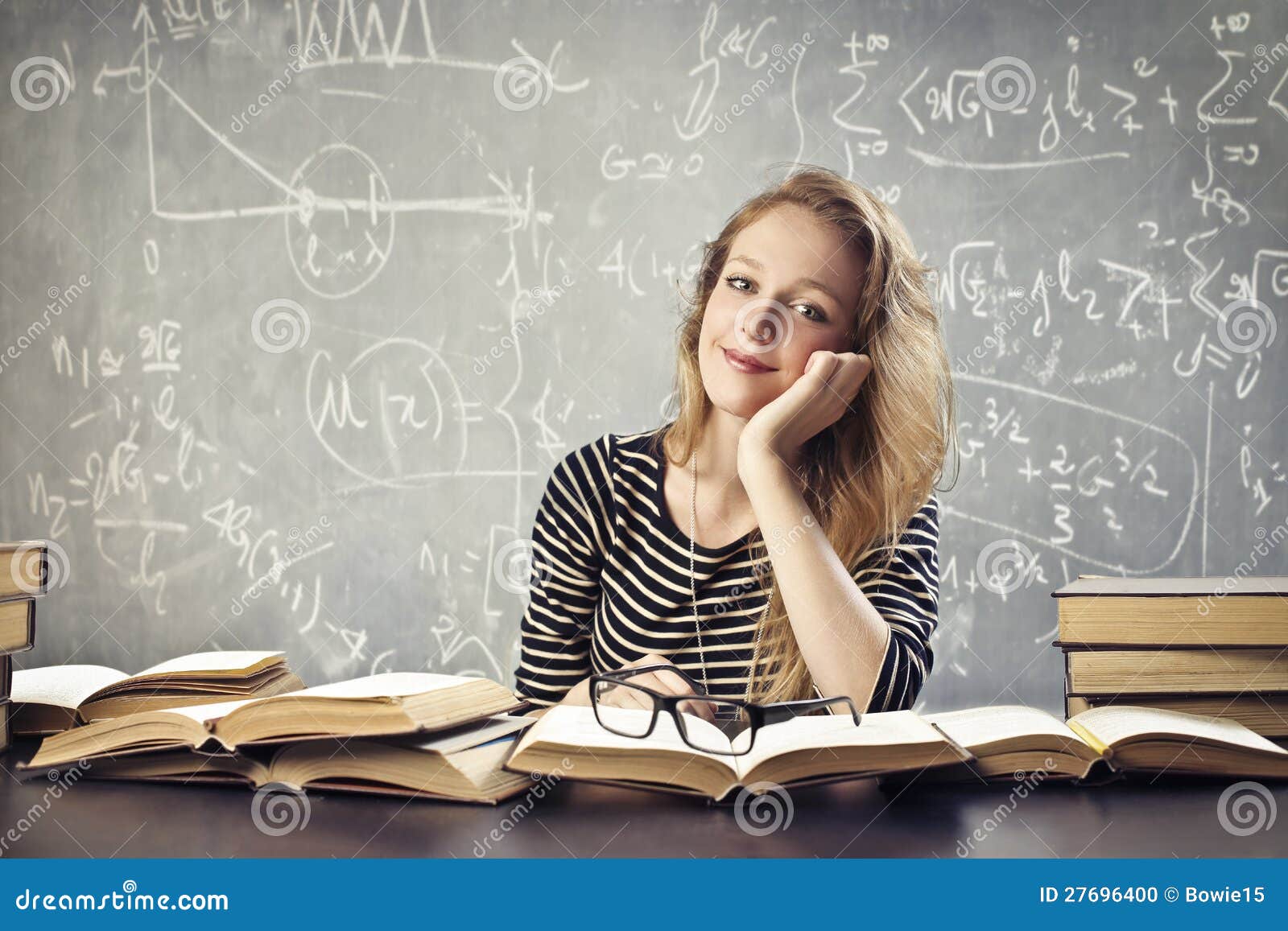 Beautiful Student stock photo. Image of happy, caucasian - 27696400