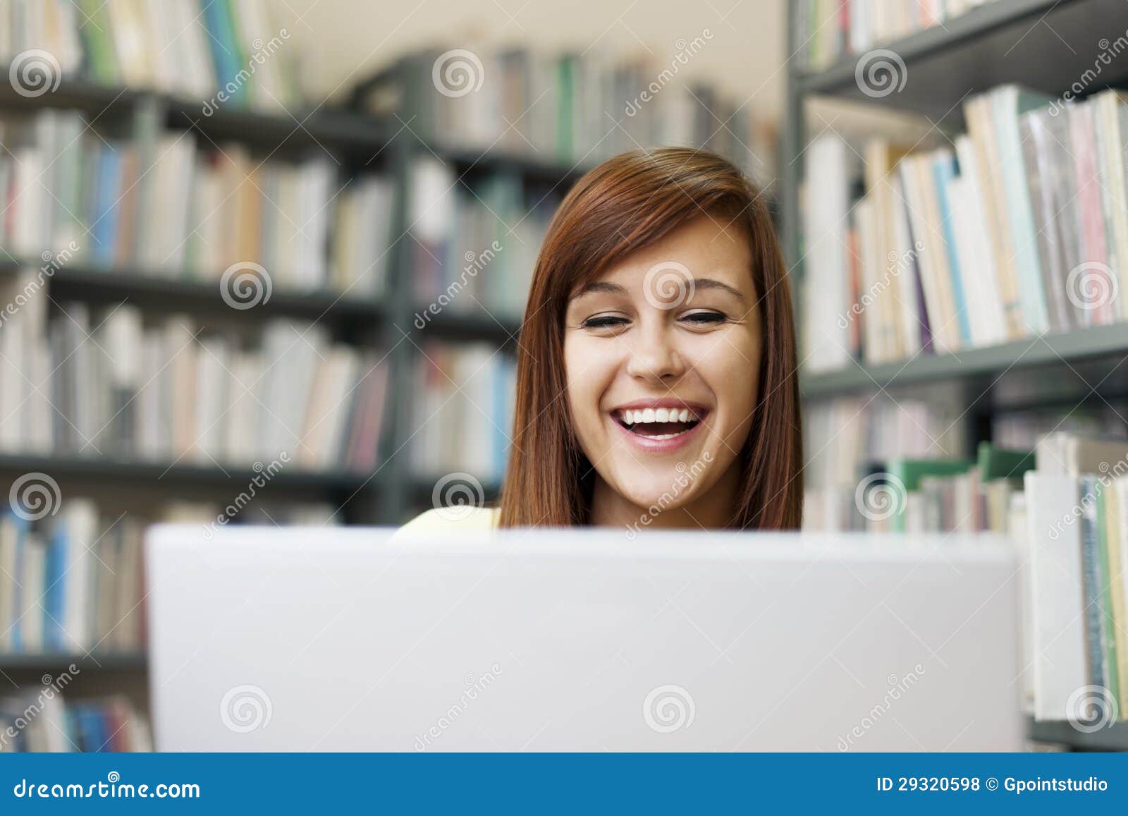 Beautiful student girl stock photo. Image of happiness - 29320598