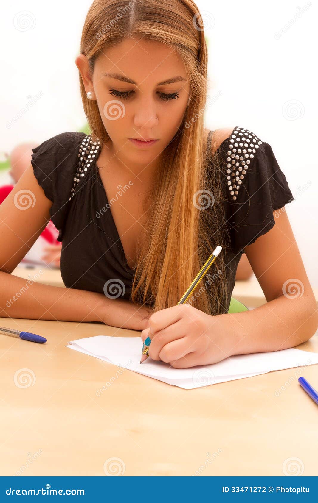 Beautiful student stock photo. Image of modern, studying - 33471272