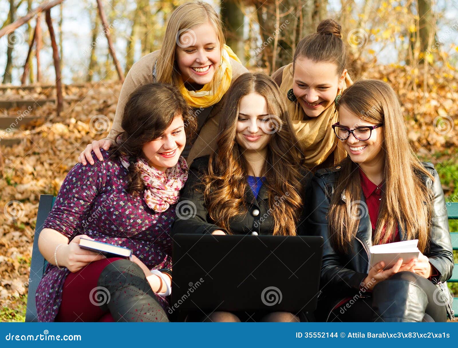 Beautiful students stock photo. Image of beautiful, positive - 35552144