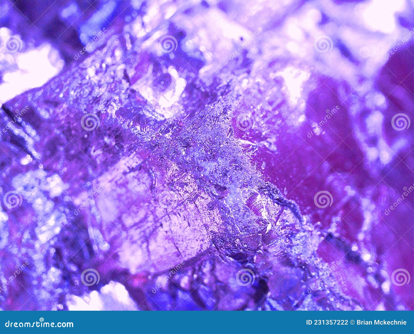 Crystal Seen through Microscope Stock Photo - Image of crystalline ...