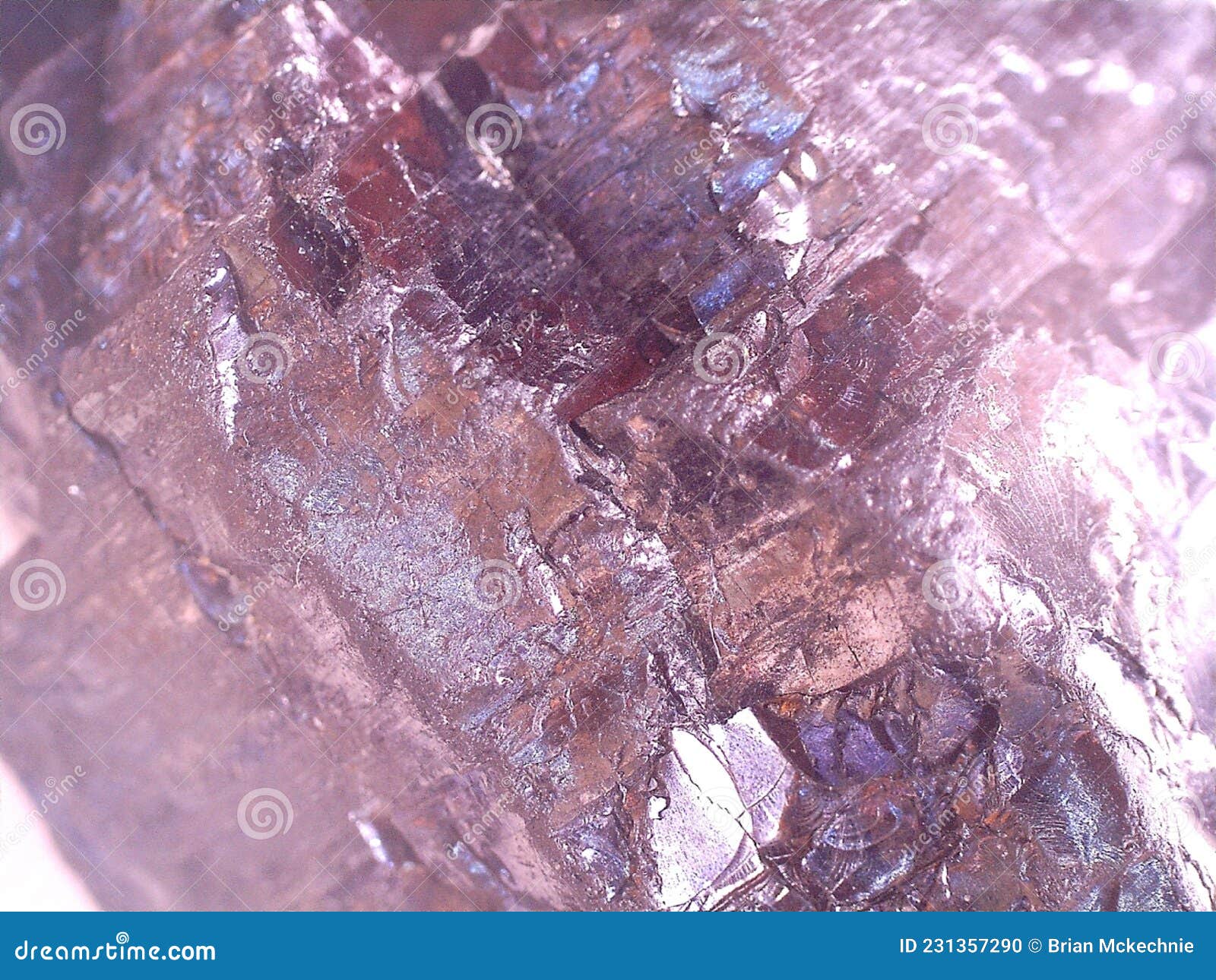 Crystal Seen through Microscope Stock Photo - Image of crystallization ...
