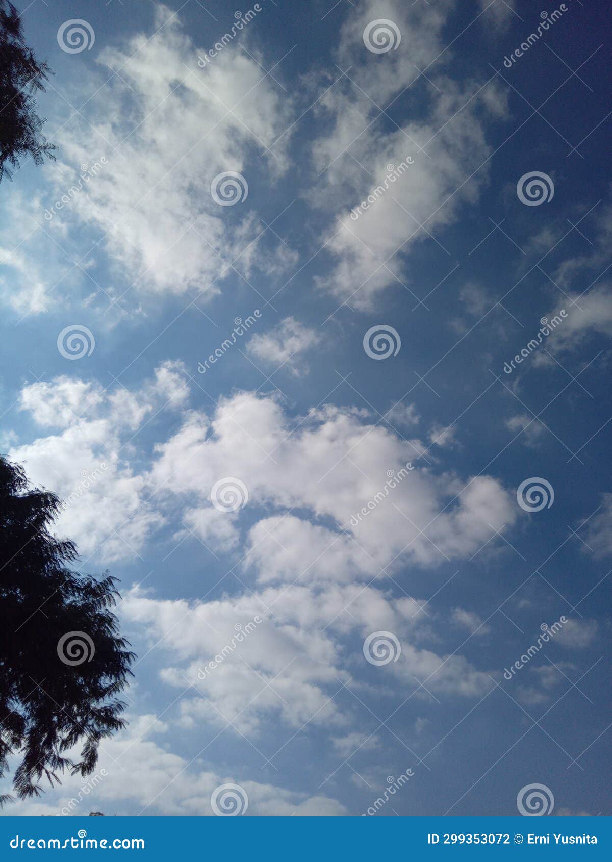 Beautiful and Stunning White Cloudy Sky during the Day Stock Photo ...