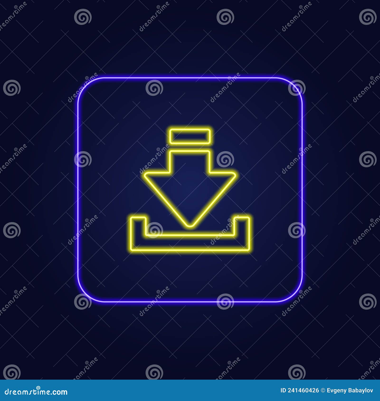 Neon Loading Icon. Load. Load Icon. Neon Loading Icon On Black ...