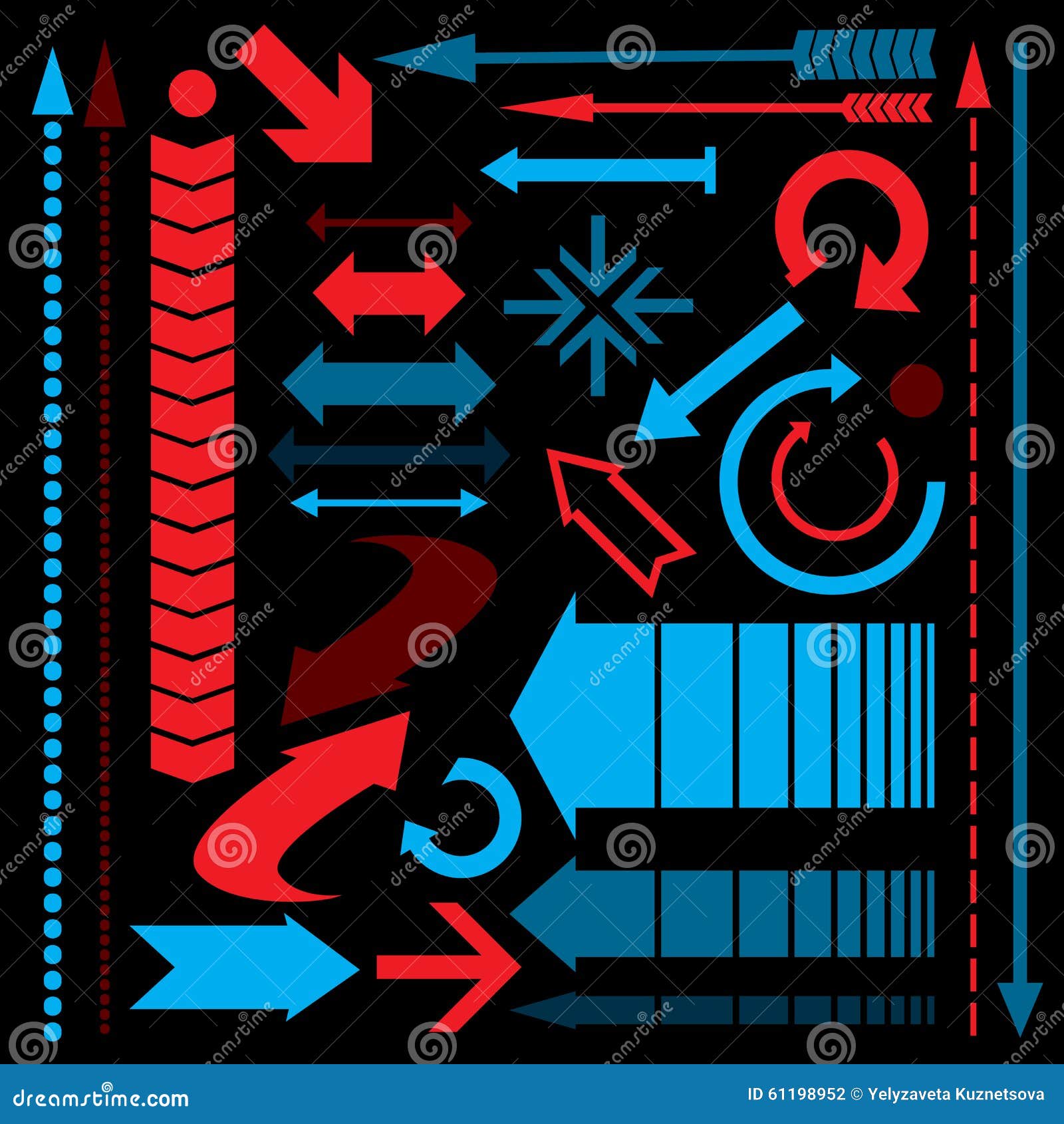 Beautiful Stylish Cursors for Web Interface. Stock Vector ...