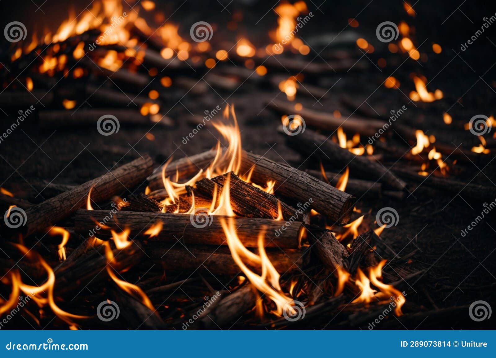 Beautiful Stylish Fire Flames Stock Illustration - Illustration of ...