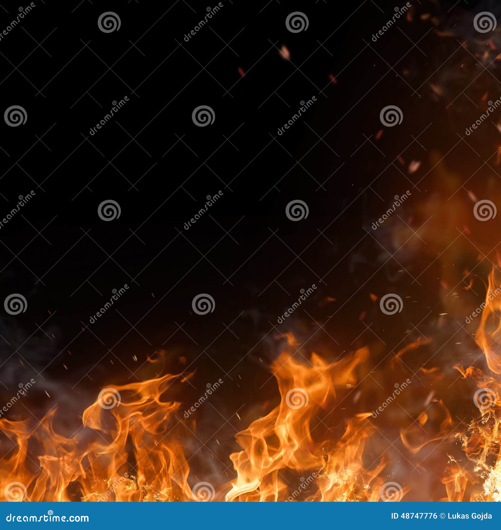 Beautiful Stylish Fire Flames Stock Photo - Image of close, fiery: 48747776