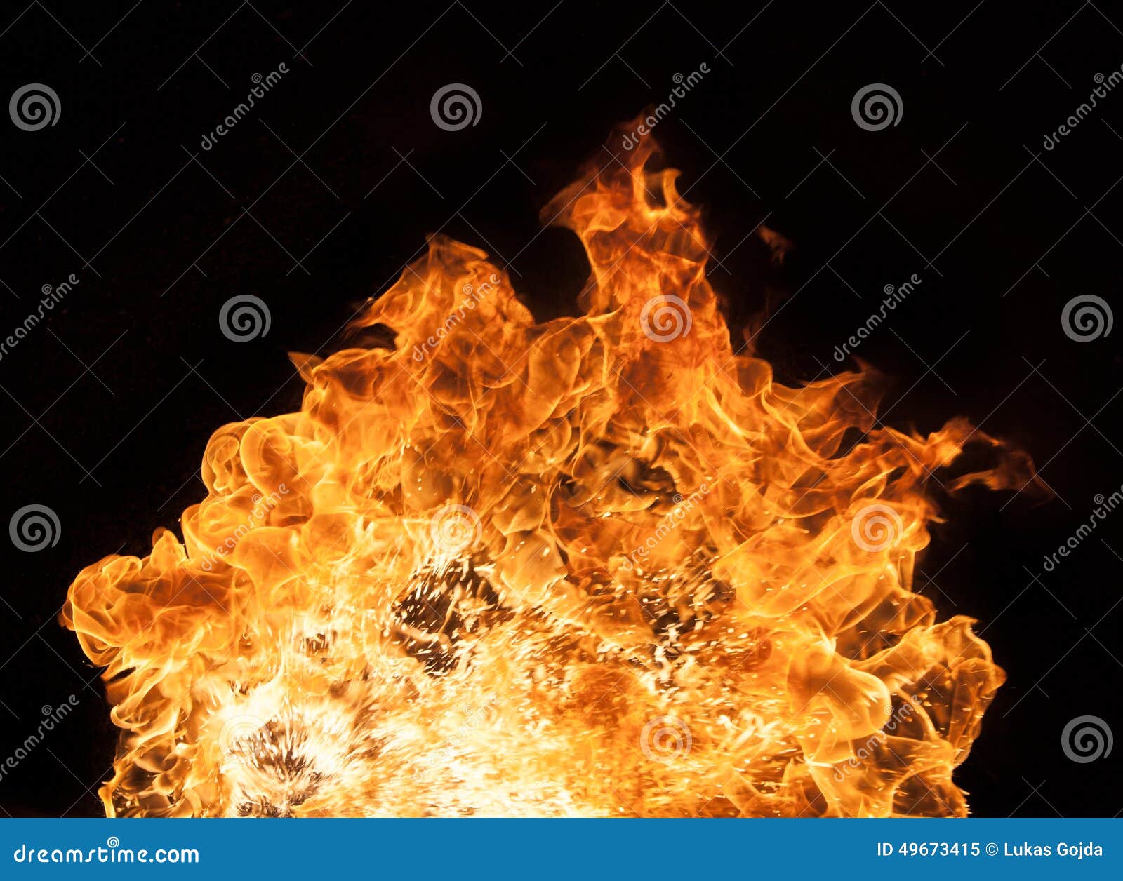Beautiful Stylish Fire Flames Stock Image - Image of bang, heat: 49673415