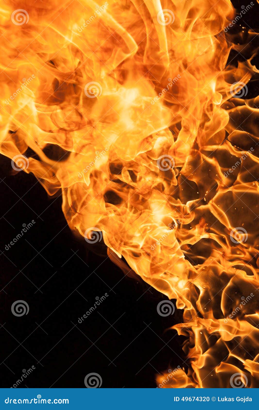 Beautiful Stylish Fire Flames Stock Photo - Image of burn, close: 49674320