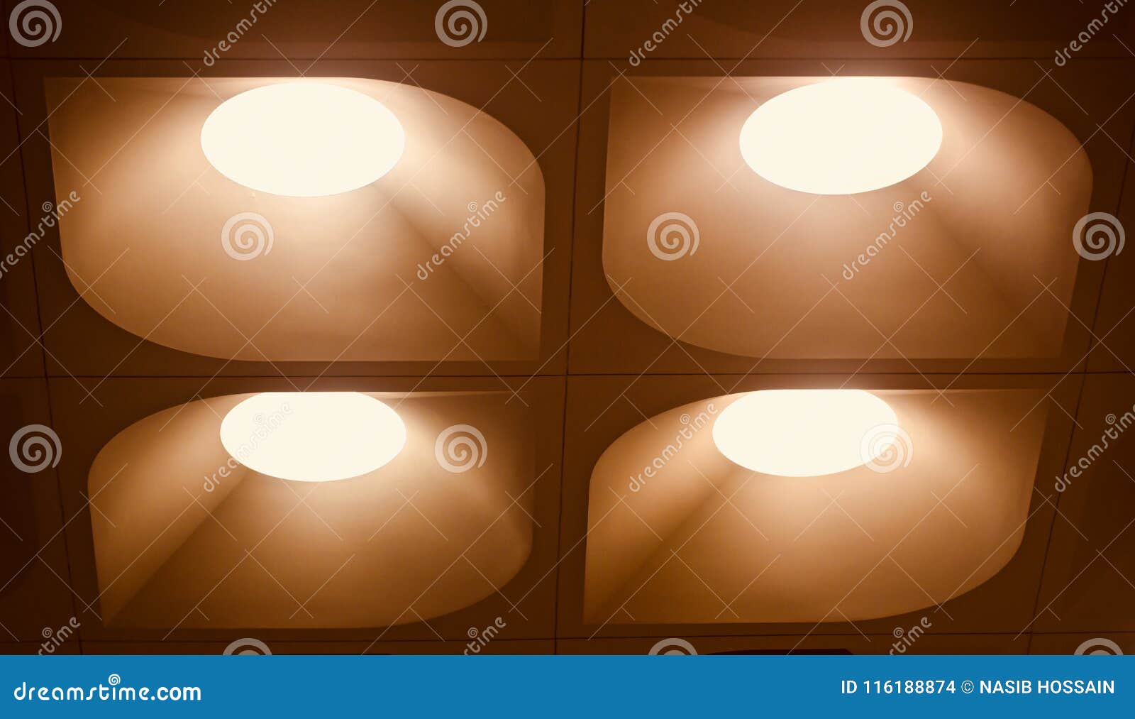 Beautiful Unique Interior Lights Photograph Stock Photo - Image of ...