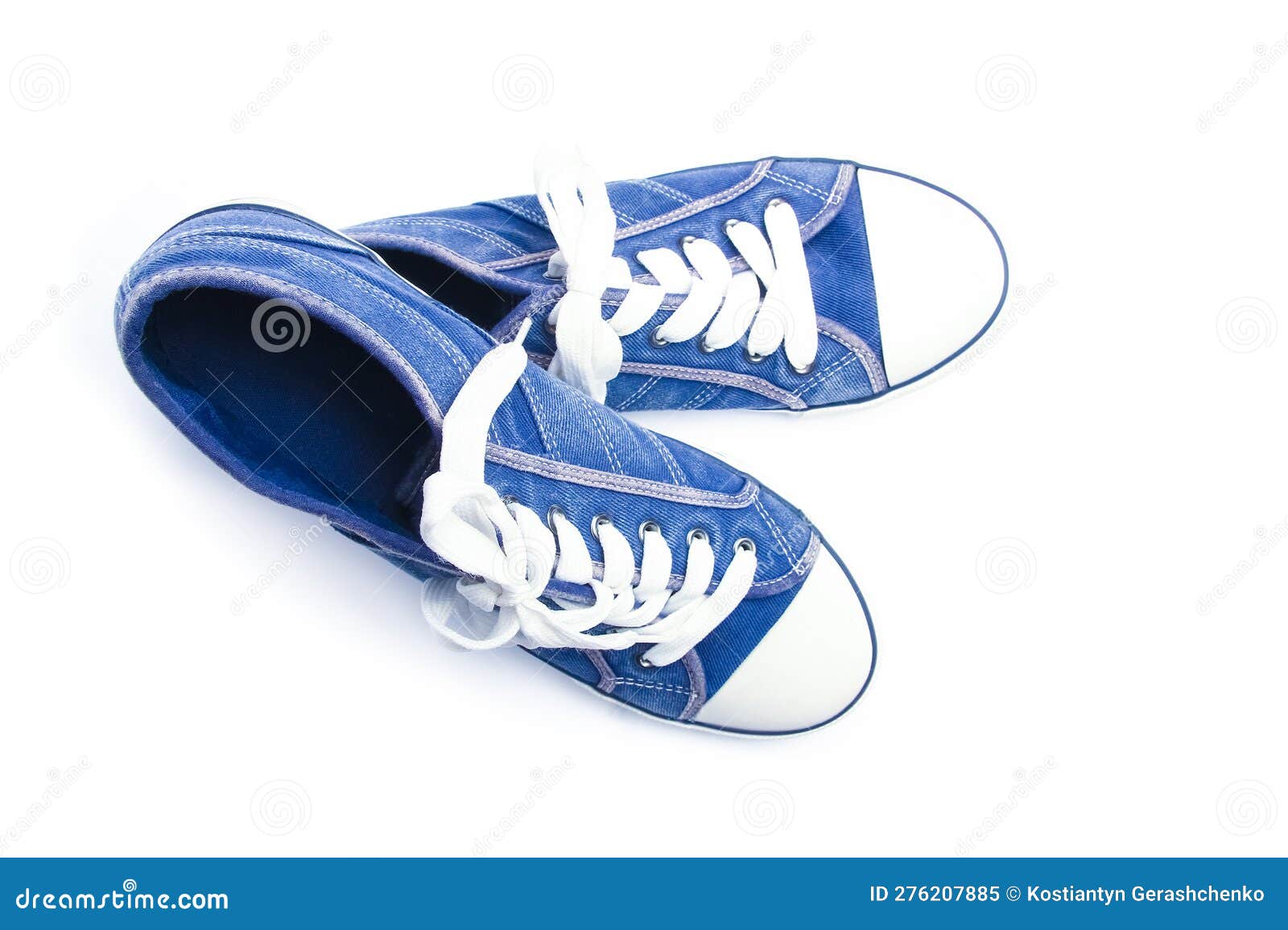 Beautiful Stylish Shoes For Sports On A White Background Stock Image