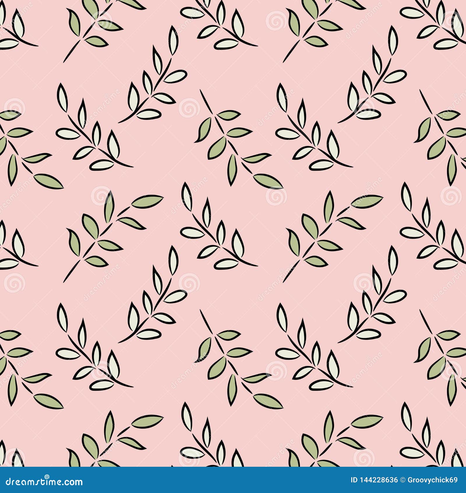 Stylized Leaf Pattern Royalty-Free Stock Image | CartoonDealer.com ...