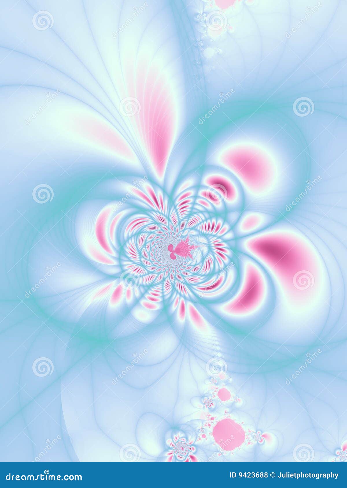 Beautiful, Subtle Abstract Flower Stock Illustration - Illustration of ...