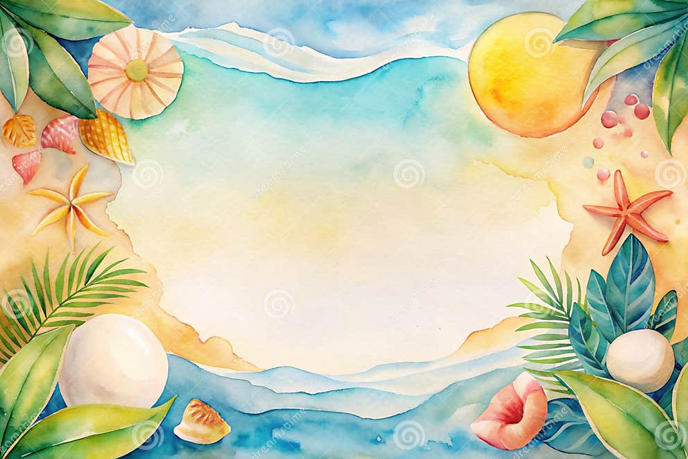 Subtle Summer Blue Background with Space for Text Stock Illustration ...