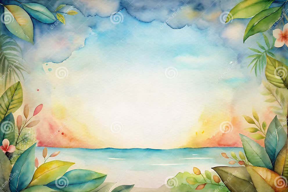 Subtle Summer Blue Background with Space for Text Stock Illustration ...