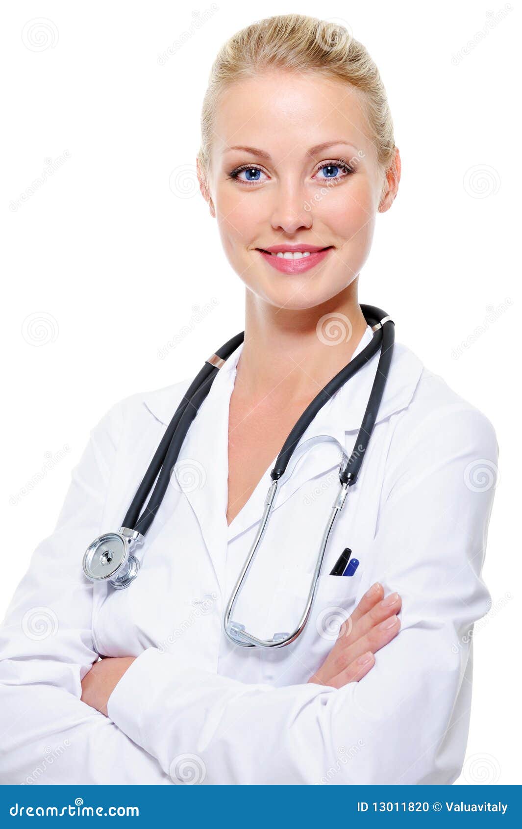 Beautiful Successful Female Doctor Stock Photo - Image of happy, smile ...