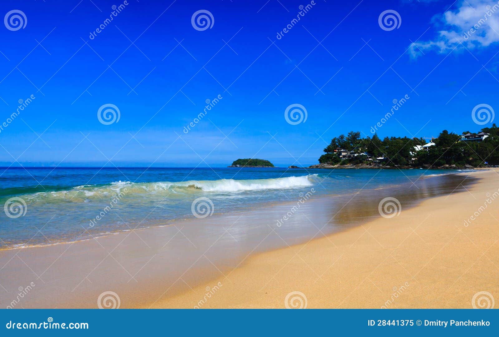Beautiful summer Beach stock image. Image of tropical - 28441375