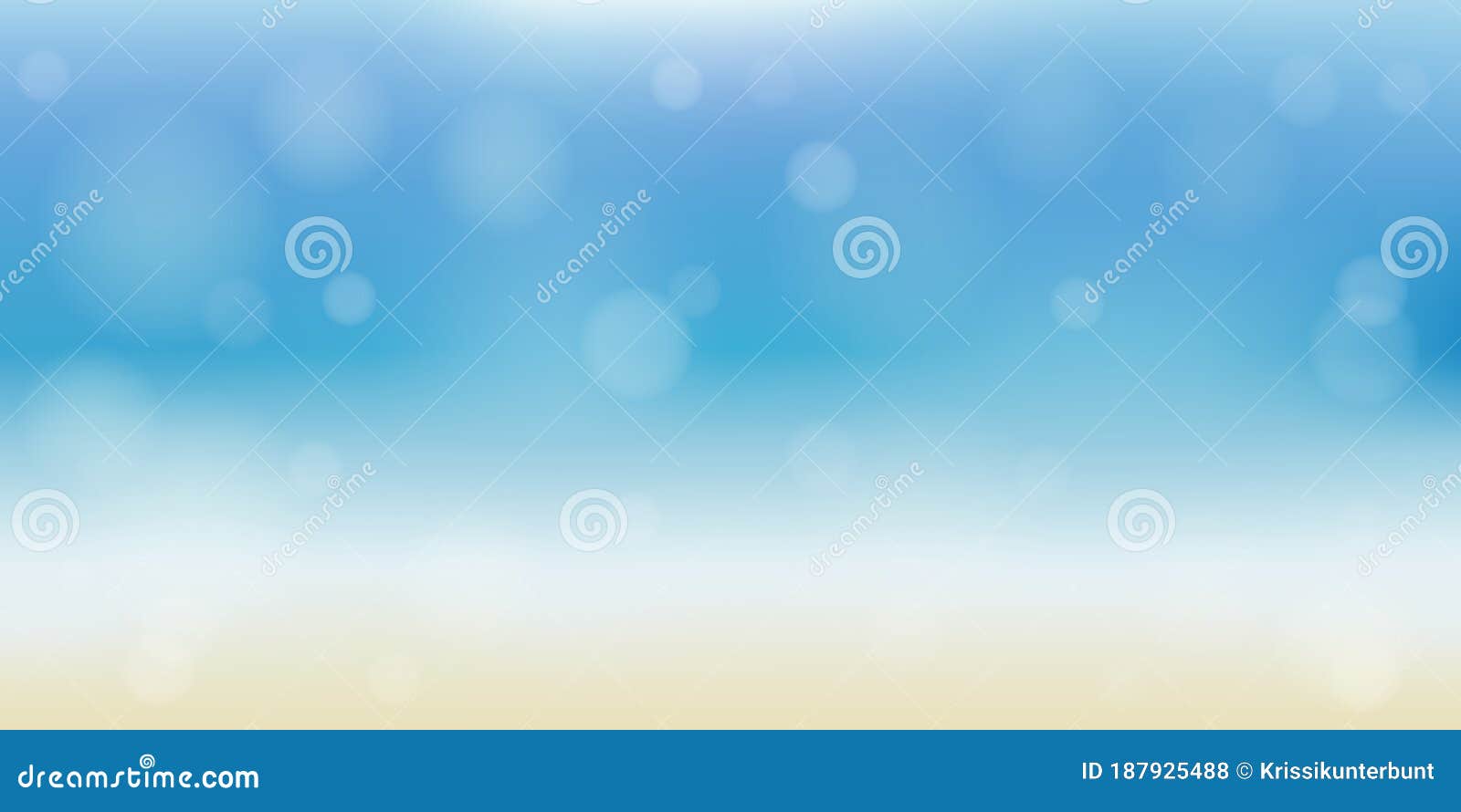 Beautiful Summer Beach Banner Background with Copy Space Stock Vector ...