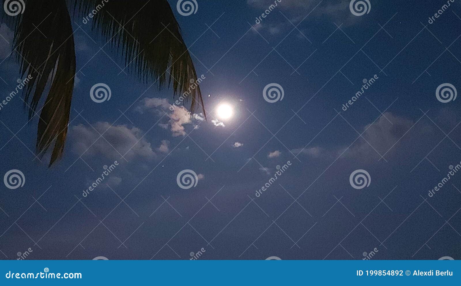 Beautiful Summer 2020 Full Moon Light View Stock Photo - Image of light ...