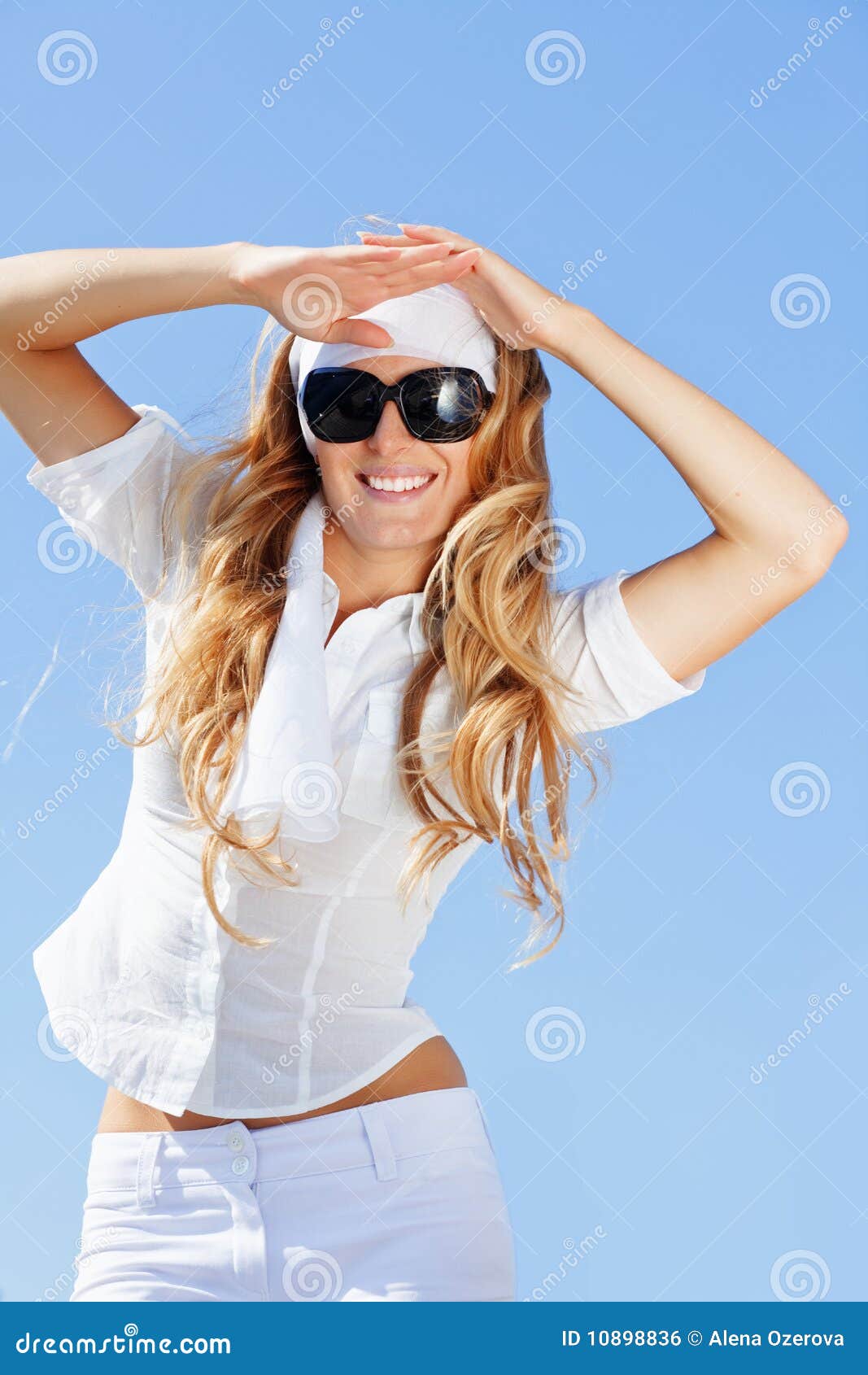Beautiful summer girl stock photo. Image of cheerful - 10898836