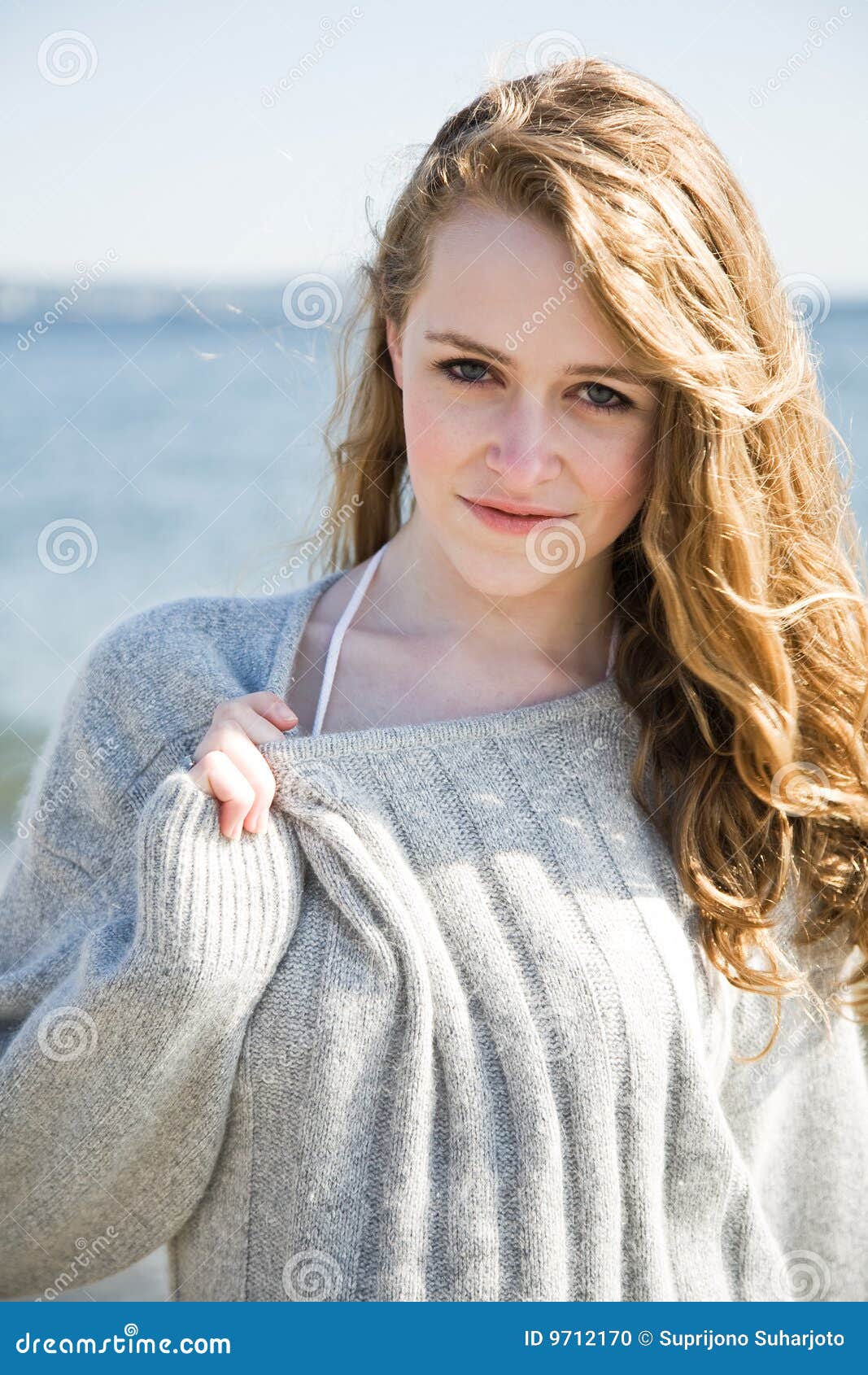 Beautiful summer girl stock photo. Image of blond, slim - 9712170