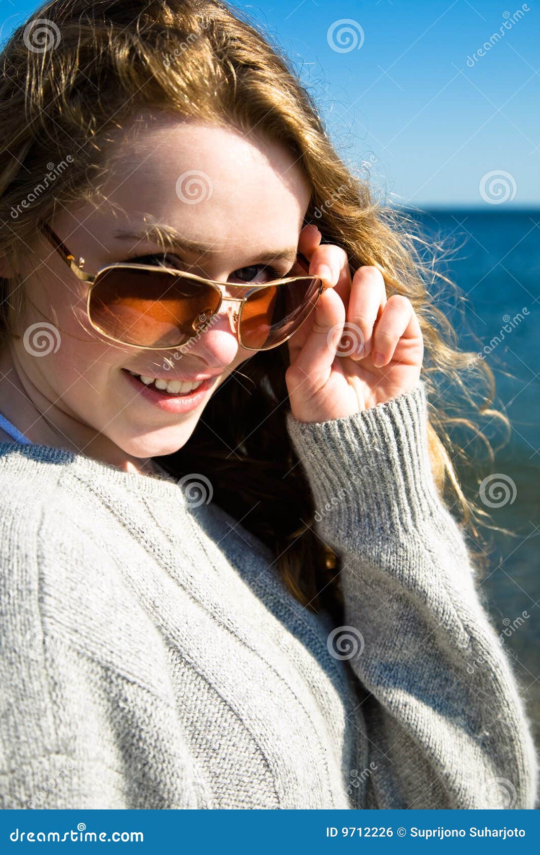 Beautiful summer girl stock photo. Image of people, outside - 9712226