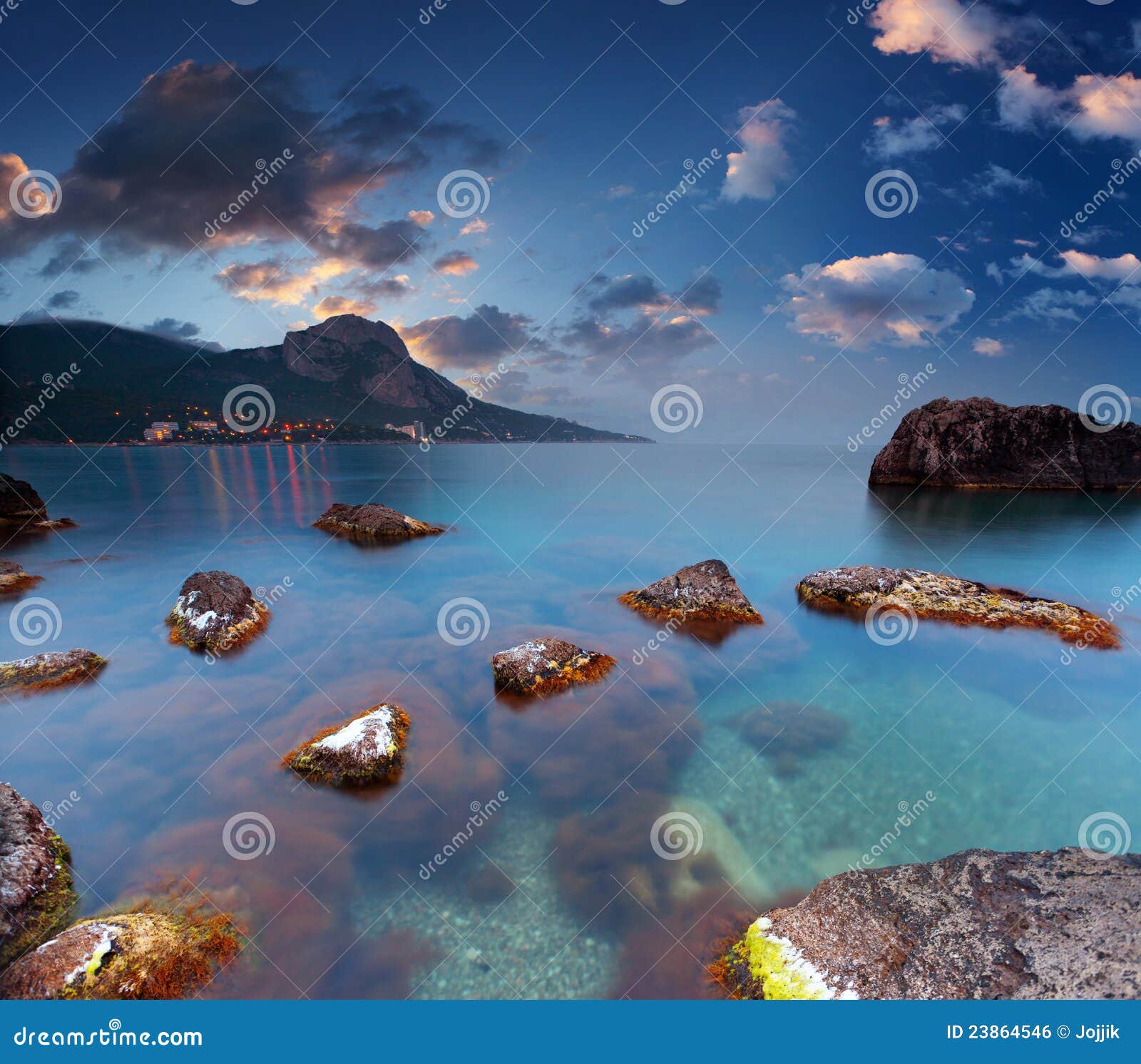 Beautiful summer seascape stock photo. Image of resort - 23864546