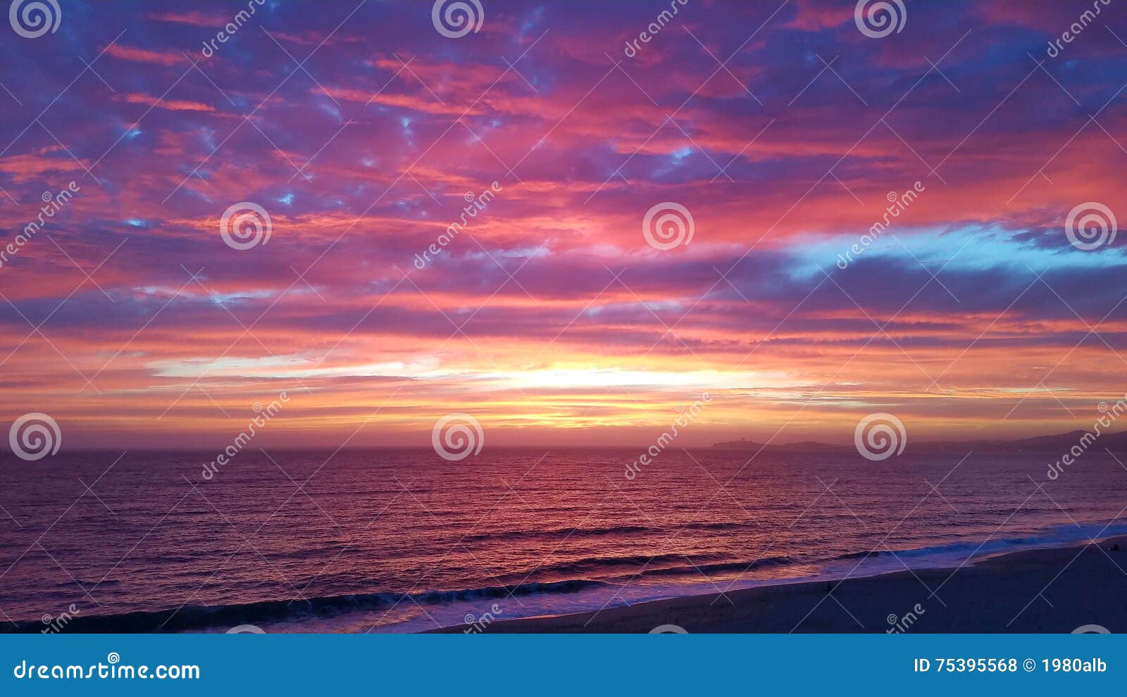 Beautiful Summer Sunset stock photo. Image of colorful - 75395568