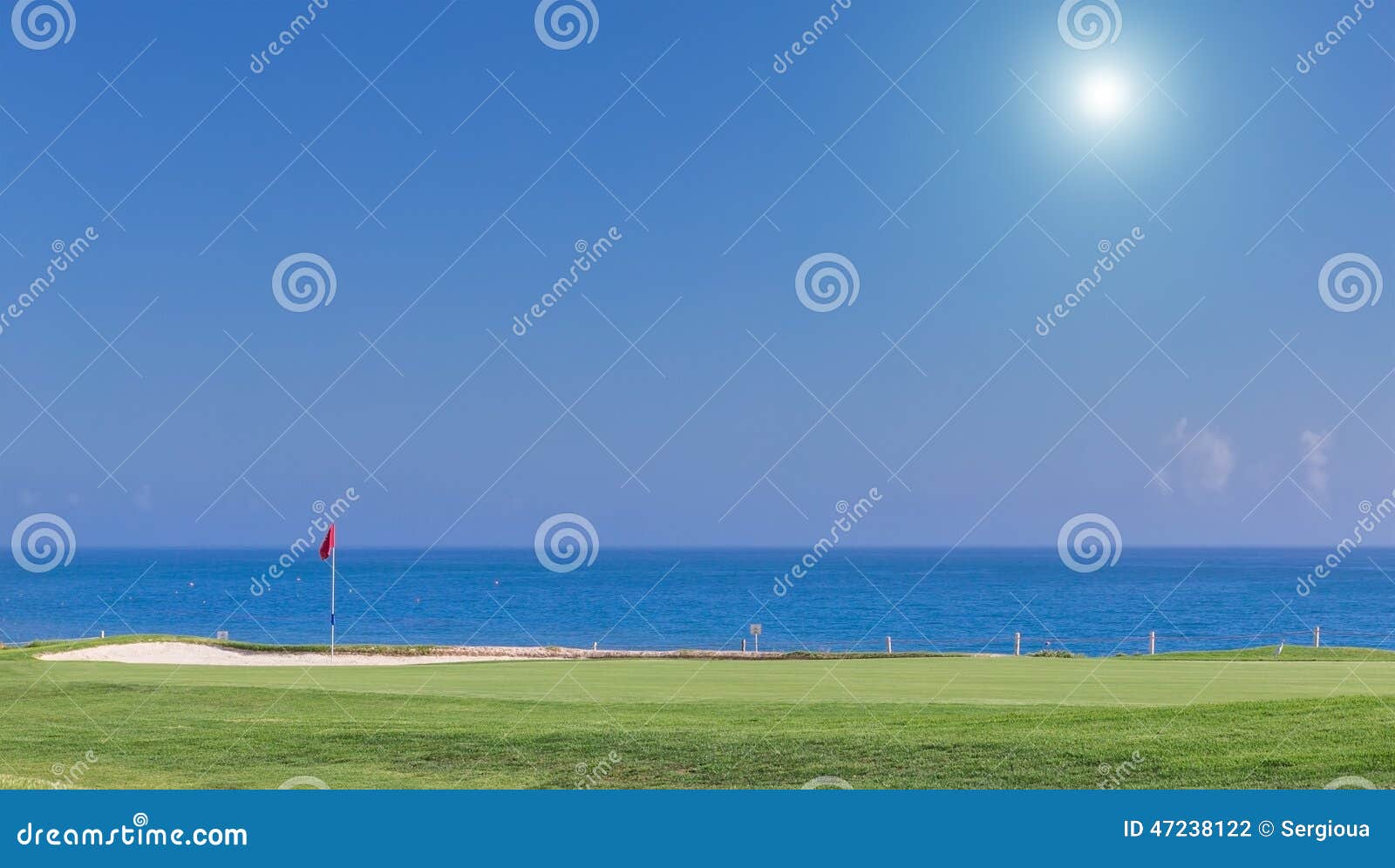 Beautiful Summer View of a Golf Course. Stock Photo - Image of ...