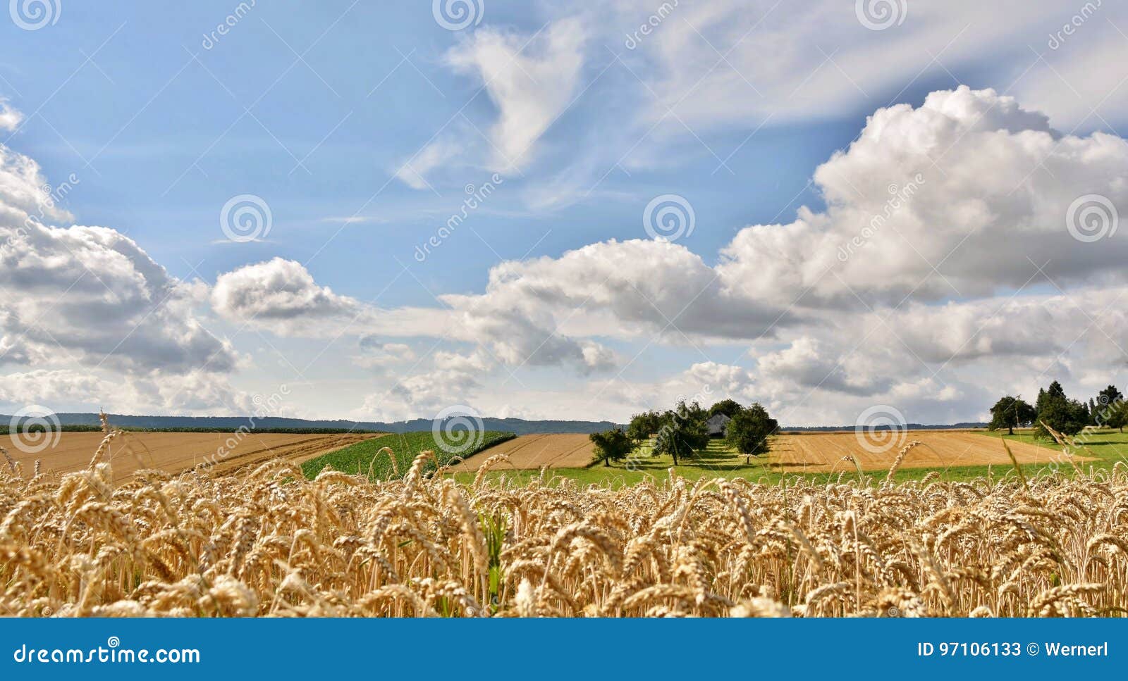 Beautiful Summers Day stock image. Image of rural, background - 97106133