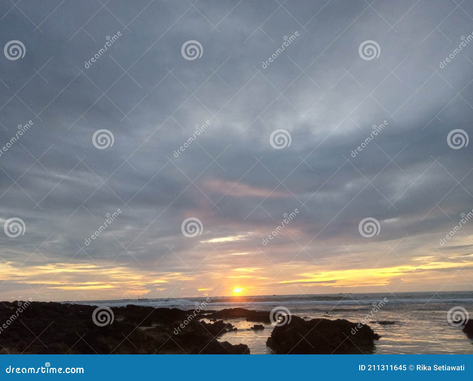 Beautiful Sun in the Afternoon Stock Image - Image of quiet, cloud ...