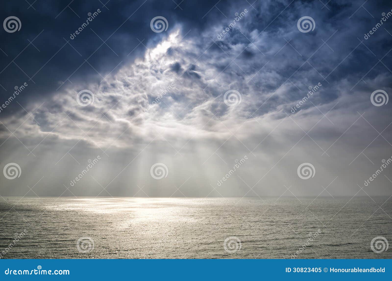 Sun Beams Over Mountain Layers During Sunset At The Three Peaks Nature ...