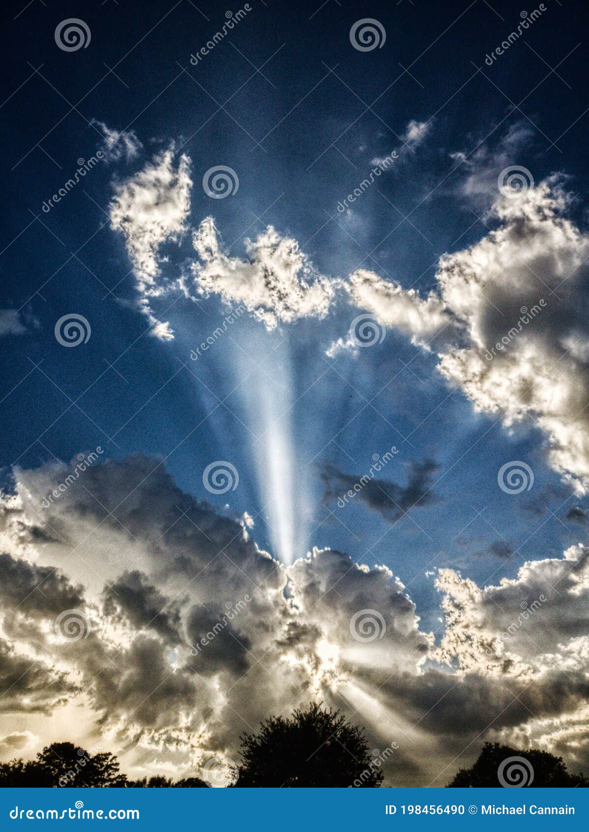 Beautiful sun rays stock photo. Image of darkness, nature - 198456490