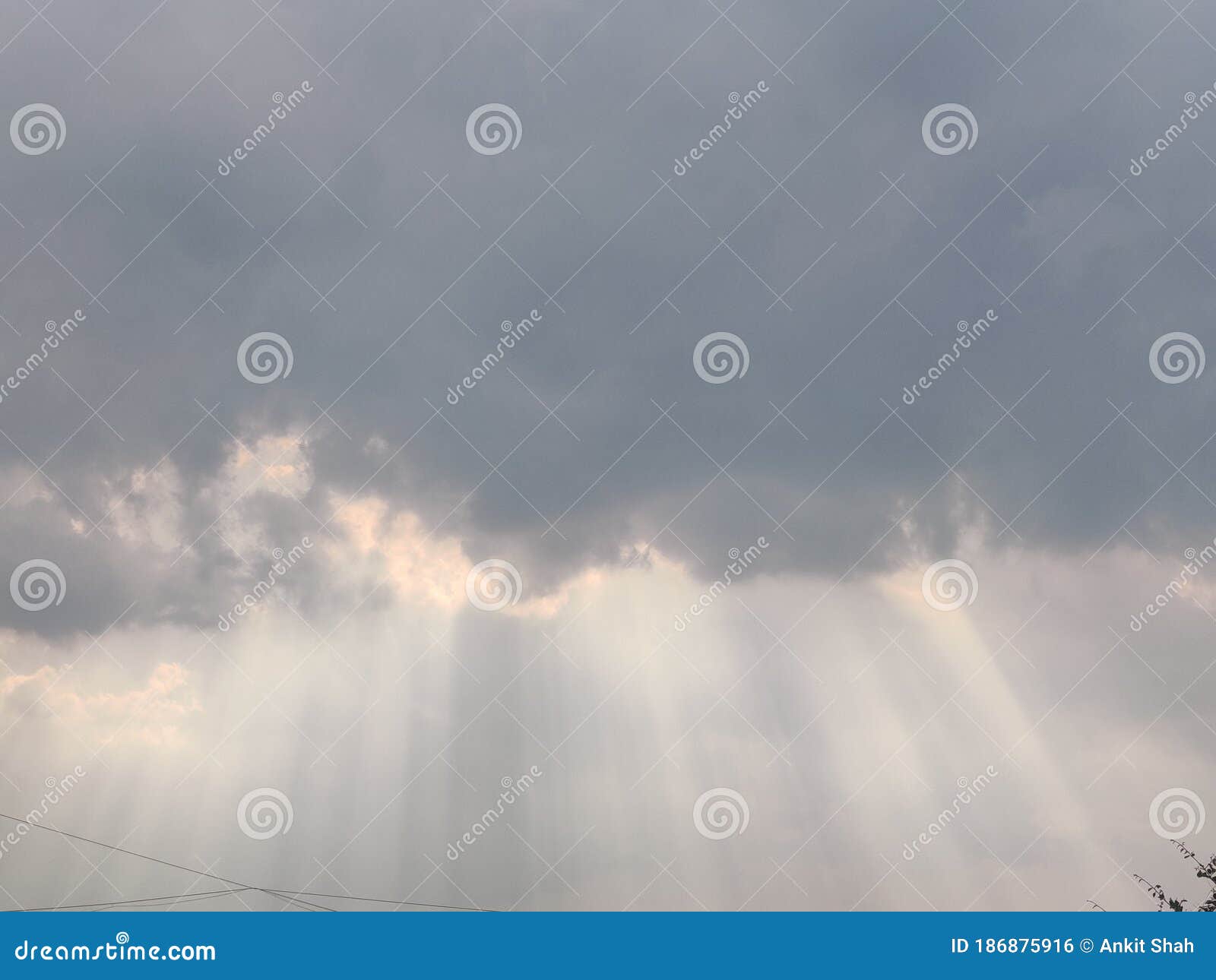 Beautiful Sun Rays from the Cloud Stock Photo - Image of cloud, rays ...