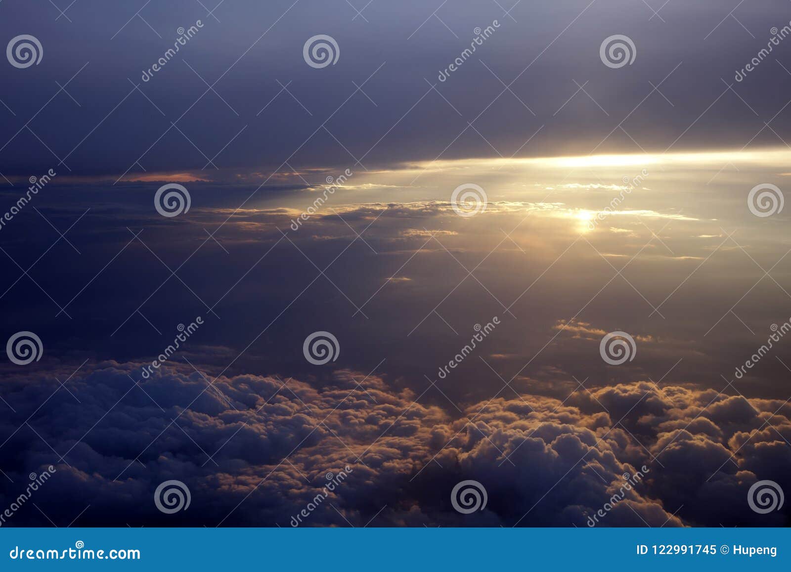 Sun rays with clouds. stock image. Image of black, daybreak - 122991745