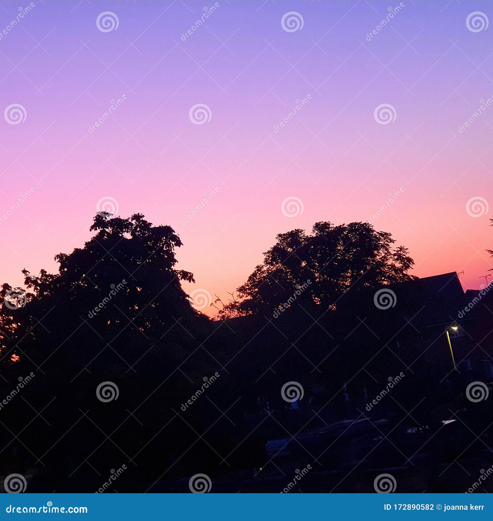Beautiful Sun Set Over the Houses Stock Photo - Image of houses ...