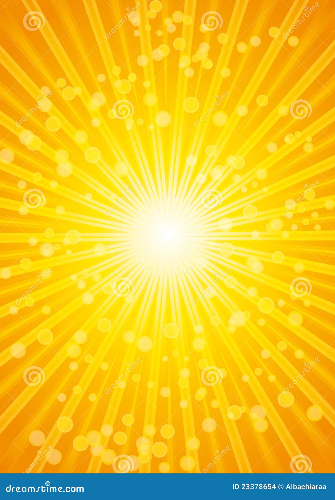 Beautiful Sunburst Heat Wave Background with Lens. Stock Vector ...