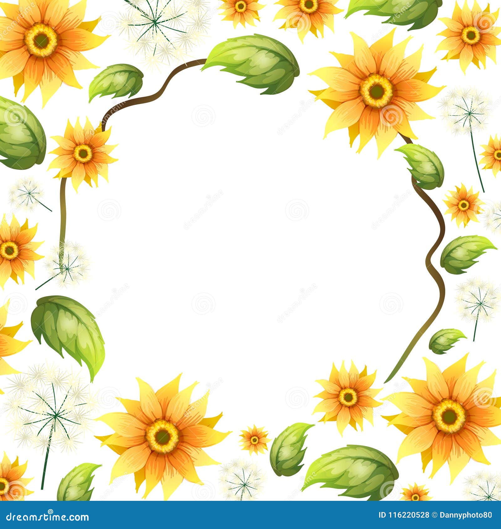 Sunflower Frame, Sunflower Split Monogram. Save The Date Wedding Card ...