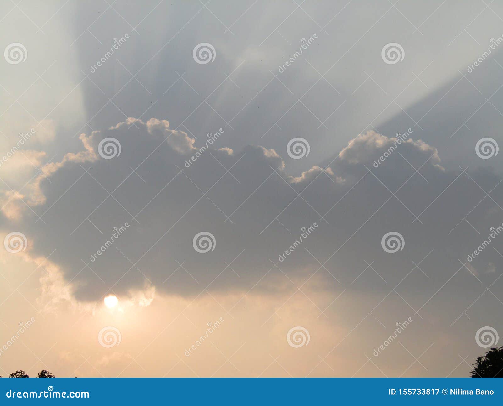 Beautiful Sunlight through Cloud and Sky Stock Image - Image of hope ...